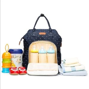 Bags | Navy Blue Diaper Back Pack | Poshmark